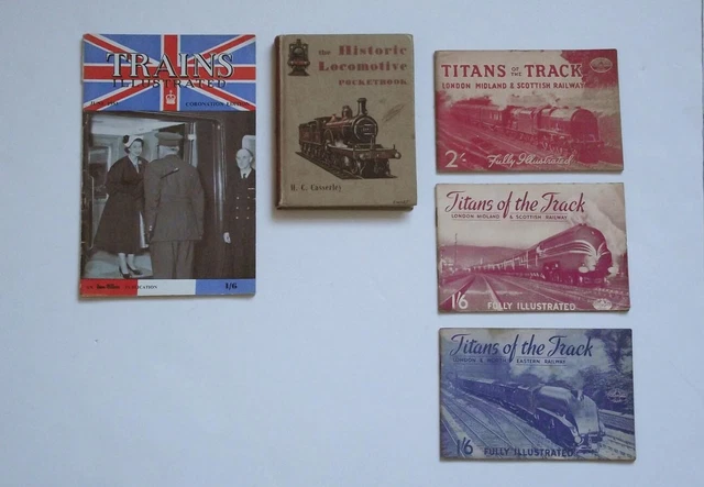 ABC IAN ALLAN trains vintage books Historic locomotive pocketbook ...