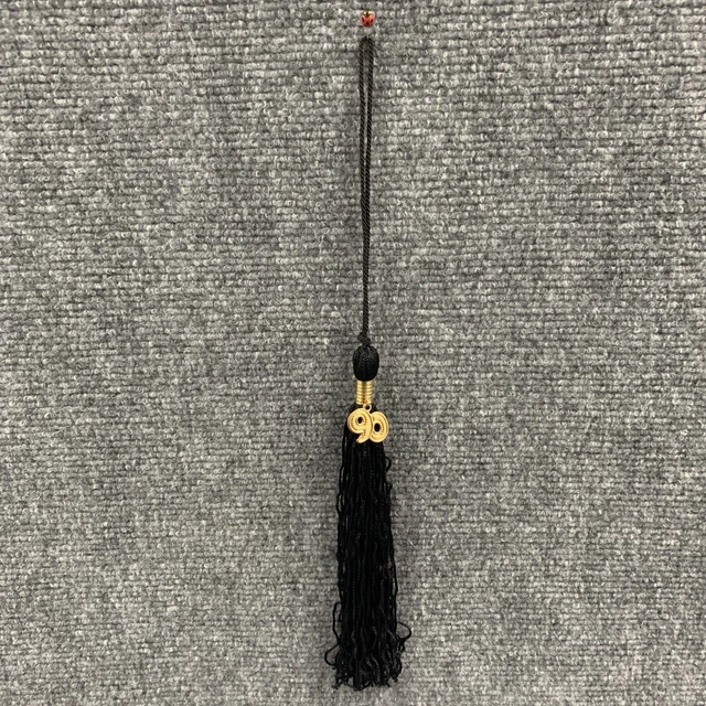 BLACK CLASS OF 1990 Gold Tone Charm Graduation Cap Tassel 90 College ...