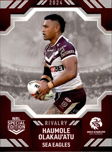 2024 MANLY SEA Eagles NRL TLA Special Edition Rivalry Card - Haumole ...