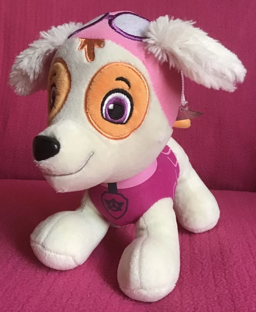NICKELODEON PAW PATROL Skye Cockapoo Dog Sucker Soft Plush Toy 8” Spin ...