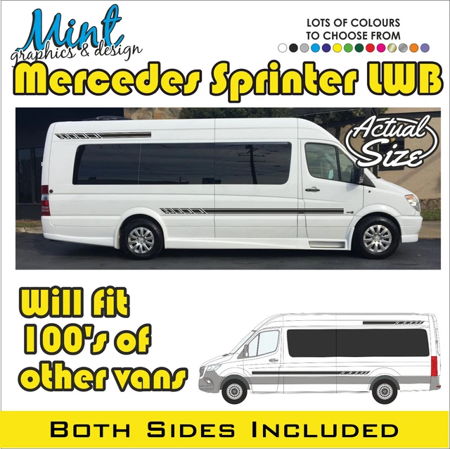 LWB MERCEDES SPRINTER Motorhome Camper Decals Stickers Van Graphics NO ...