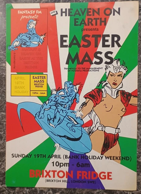 A5 RAVE FLYER - Heaven on Earth, Eater Mass @ The Brixton Fridge - 19 ...