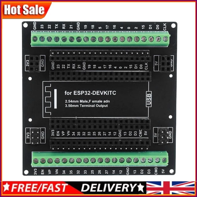 GPIO EXPANSION MODULE Board Portable for ESP32-DevKitC ESP--32 ~ £8.75 - PicClick UK