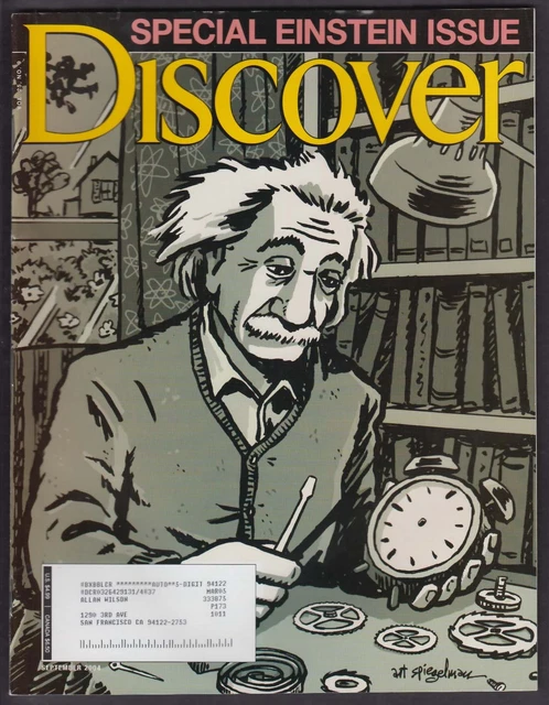 DISCOVER ALBERT EINSTEIN issue; Art Spiegelman cover art 9 2004 £8.72 ...