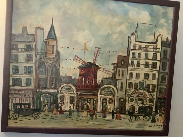 TABLEAU HUILE SUR toile signé EUR 480,00 - PicClick FR