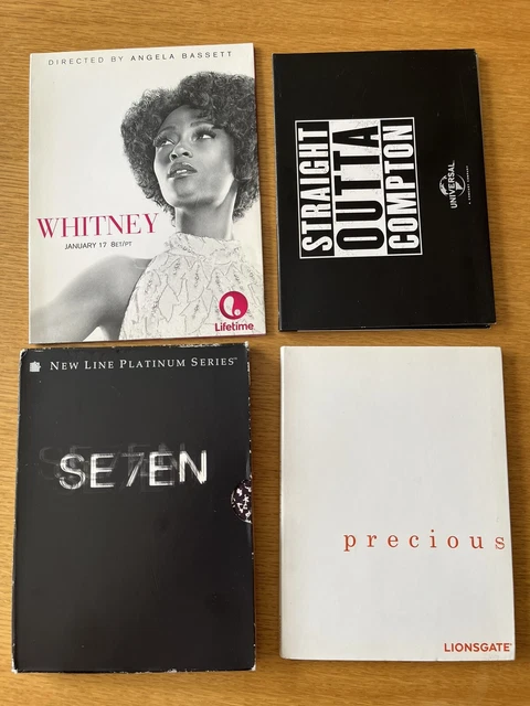 4 DVD LOT Whitney Houston Straight Outta Compton Se7en Precious Brad ...