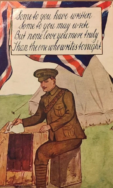 POSTCARD, GREETINGS SOLDIER England WW1 Vintage P24 $19.27 - PicClick CA