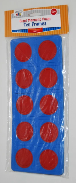 NEW LEARNING ADVANTAGE Giant Magnetic Foam Frames Set of 2 Ten Frames ...