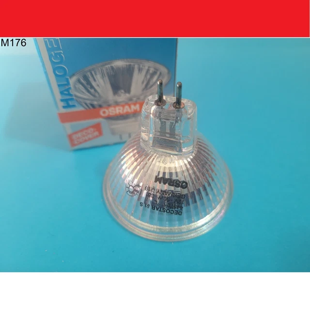 LAMPADINA LAMPADA ALOGENA dicroica Osram 12V 50W GU5.3 Ø 50mm EUR 1,00 ...