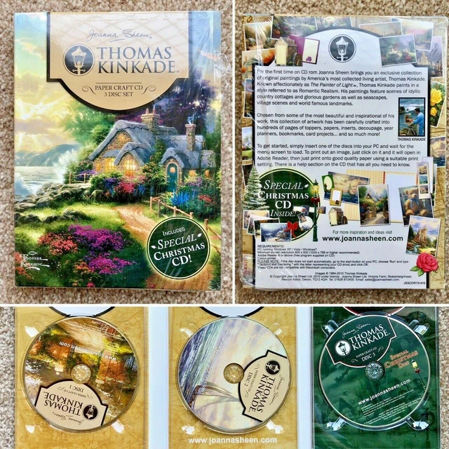 JOANNA SHEEN THOMAS KINKADE Paper Craft PC CD Rom 3 Disc Set ...