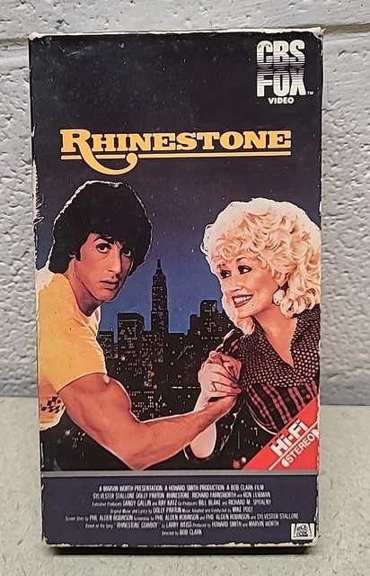 RHINESTONE (VHS) SYLVESTER Stallone, Dolly Parton. G Cond. Rare. Comedy ...