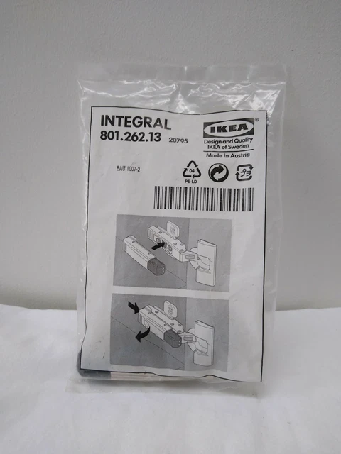 IKEA INTEGRAL, SOFT close hinges, 2 pack, 801.262.13, BRAND NEW £8.52 ...