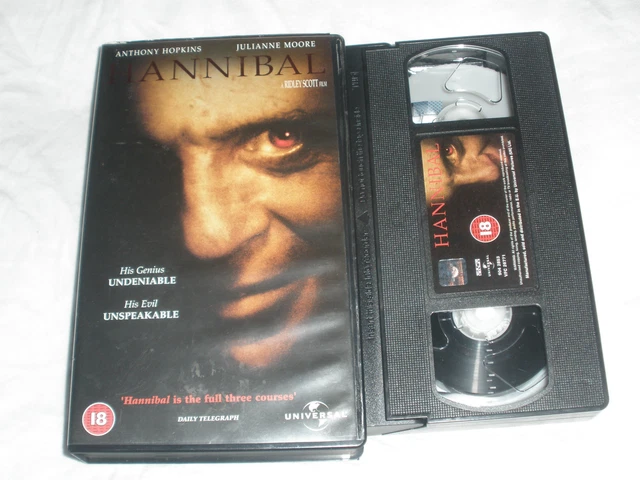 HANNIBAL VHS ANTHONY Hopkins Julianne Moore Gary Oldman Ray Liotta ...