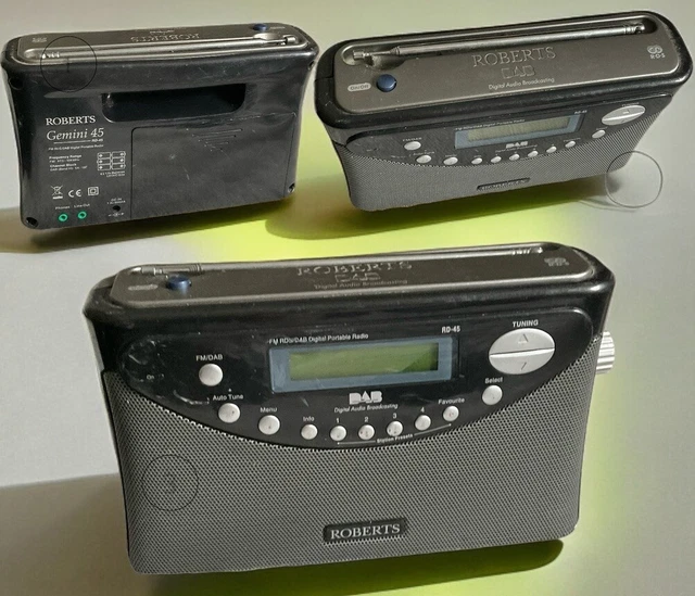 ROBERTS GEMINI 45 Rd-45 Fm/Rds/Dab Digital Portable Radio £13.00 ...
