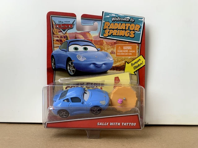 DISNEY PIXAR CARS Sally with Tattoo + Table + Sticker Porsche 911 ...