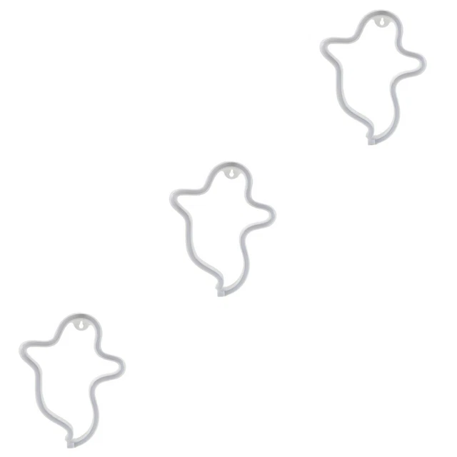 3 PACK LED Neon Signs Halloween Decorations Indoor Table Lamp Night £41 ...
