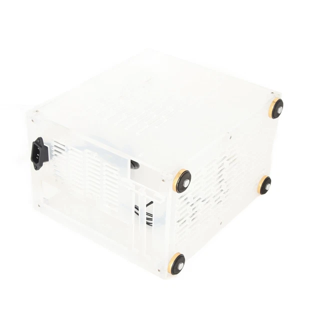 CLEAR ACRYLIC MINI ITX Case 360 Degrees Open Hollow Cooling DIY Mini ...