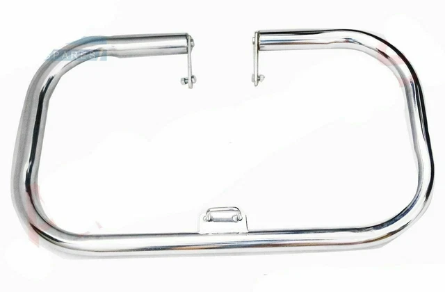 ADATTA ROYAL ENFIELD Classic Standard Crash Bar Leg Guard In Acciaio ...