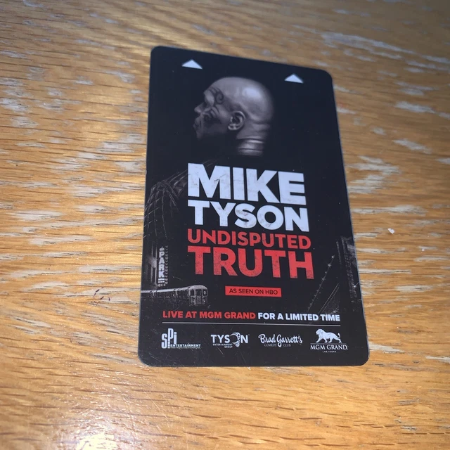 MIKE TYSON UNDISPUTED Truth MGM HOTEL ROOM KEY CARD £4.99 - PicClick UK