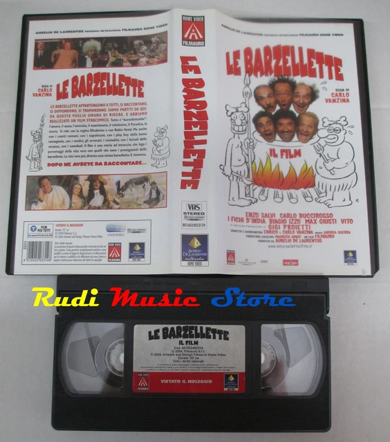 FILM VHS LE BARZELLETTE C. Vanzina I Fichi d'India G. Proietti ( F5 ...