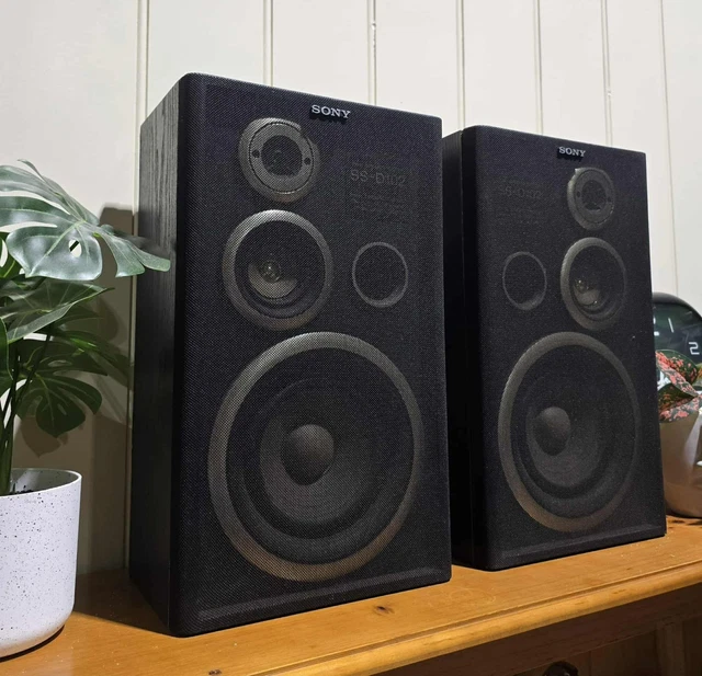 SONY SS-D102 3-WAY Bass Reflex Bookshelf Speakers 75W 6-Ohm HIFI ...
