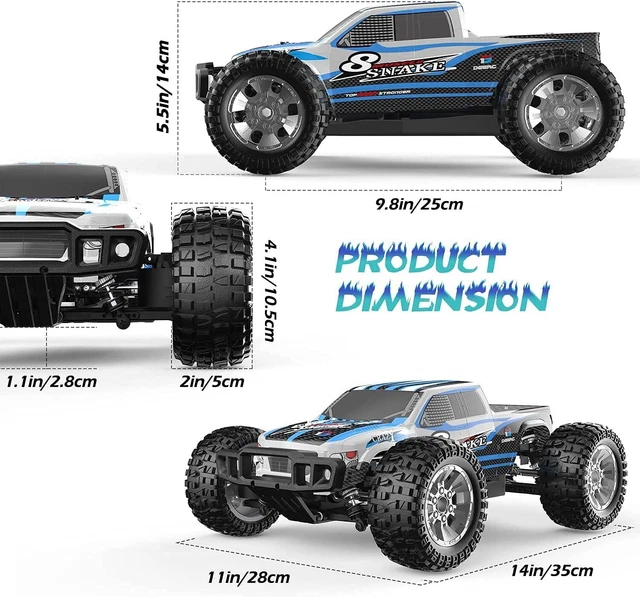 DEERC 9200E 1:10 Large RC Car High Speed 25MPH 4WD Off Road 2.4GHz ...