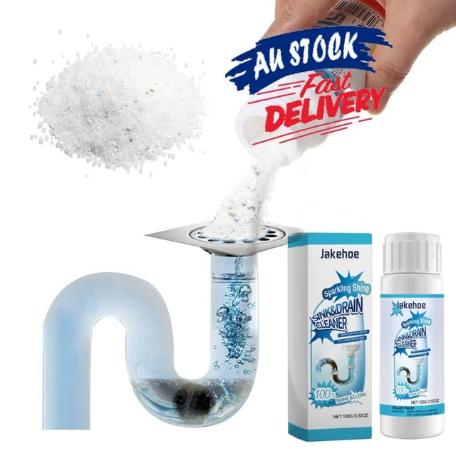 PIPE UNBLOCKER SINK Drain Cleaners Powder High Efficiency Clogging ...