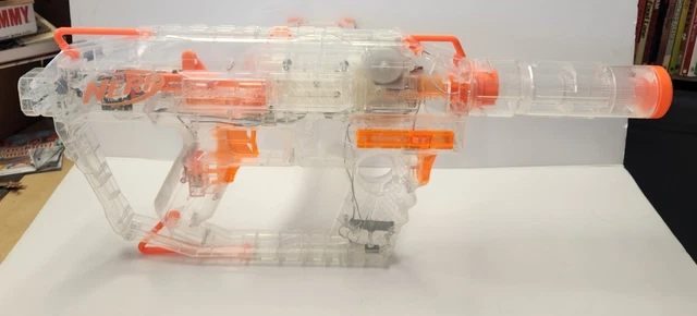 NERF N-STRIKE MODULUS Evader Ghost Ops Motorized Light-Up Dart Gun A ...