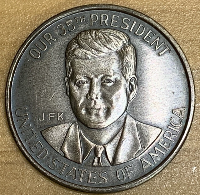 OUR 35TH PRESIDENT John Kennedy Medal, Token, JFK Coin. RARE. *X75 £11. ...