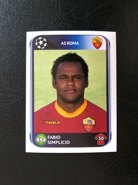 FIGURINA CHAMPIONS LEAGUE PANINI 2010/11 ROMA SIMPLICIO n 305 NUOVA CON ...