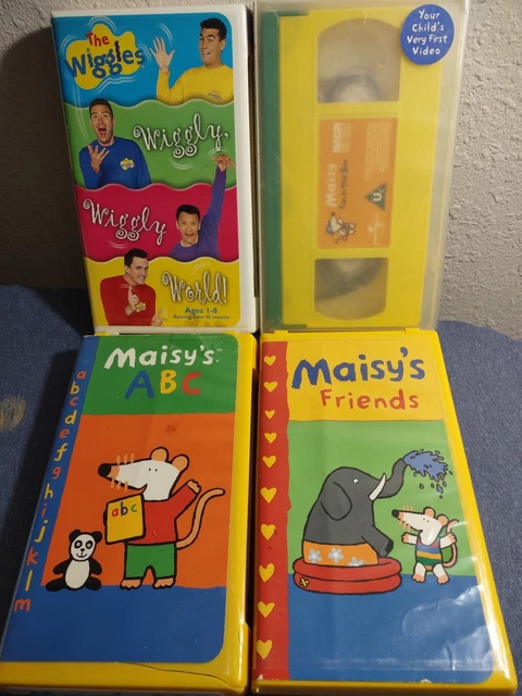 VHS LOT MAISY Mouse ABC, Friends, Fun In the Sun + The Wiggles '99 Y2K ...