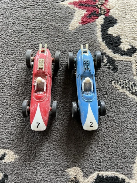 VINTAGE MARX SPEEDMARX Deluxe Racing Cars (Like Scalextric) Untested £ ...