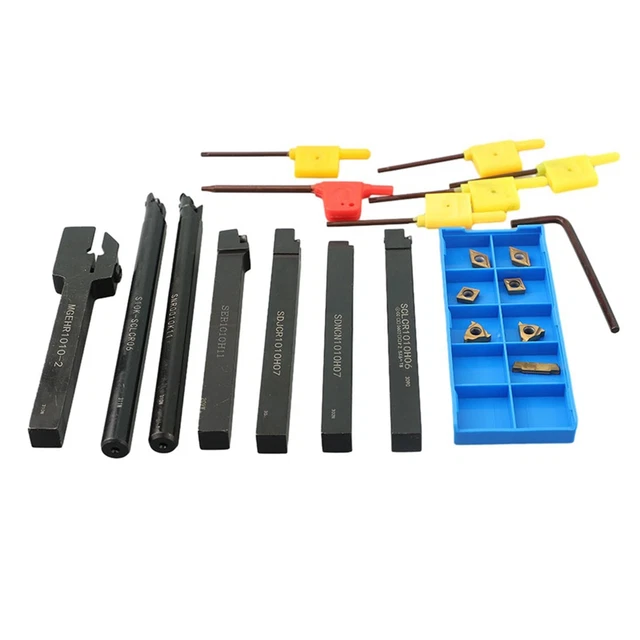 JEU D'OUTILS DE tournage design ergonomique avec kit de 14 pièces EUR 60,53 - PicClick FR