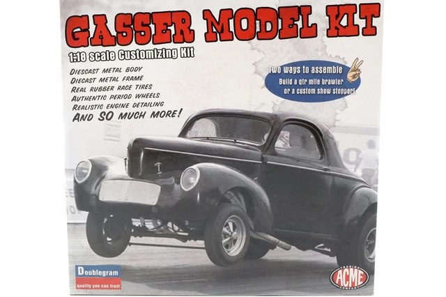 1:18 ACME 1940 Willys Gasser Metal Model Kit with blown engine KIT ...