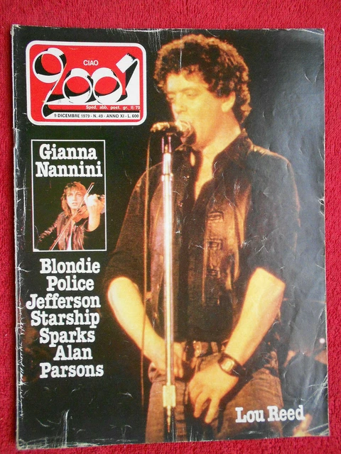 RIVISTA CIAO 2001 49/1979 Lou Reed Nannini Police Sparks Matia Bazar No ...