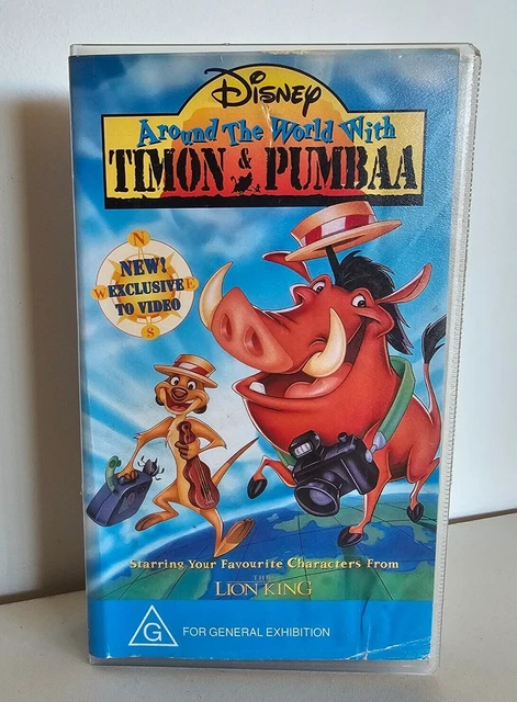 'AROUND THE WORLD with Timon and Pumbaa' movie, Disney 1997, Rated G ...