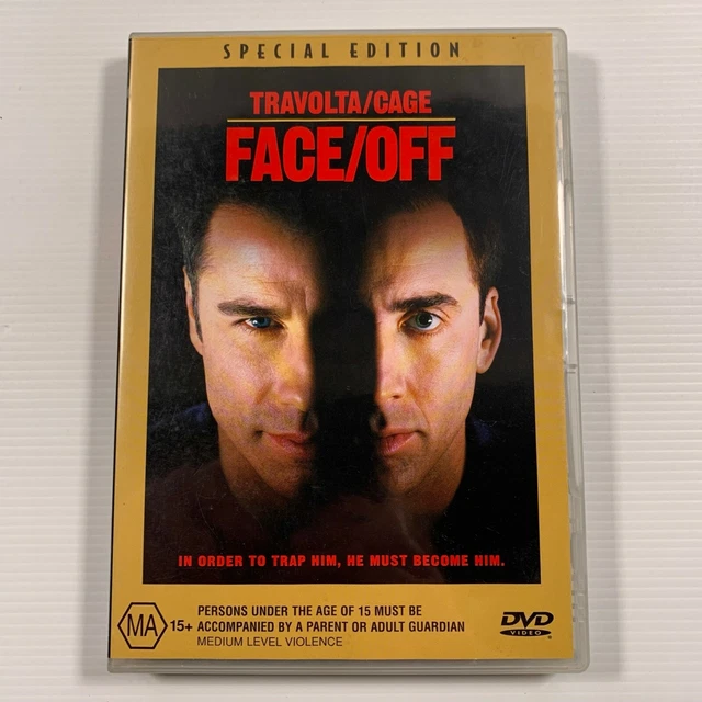 FACE/OFF (DVD 1997) John Travolta Nicolas Cage Joan Allen Region 4 $4. ...