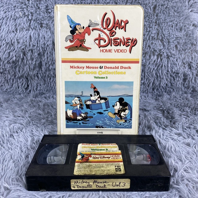 MICKEY MOUSE DONALD Duck Cartoon Collections Vol 3 VHS Tape Disney Home ...