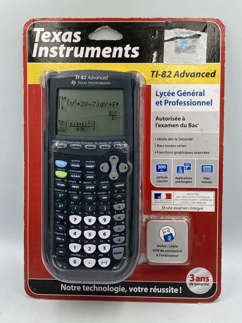 TEXAS INSTRUMENTS CALCULATRICE Graphique TI-82 ADVANCED NEUVE Scellée ...