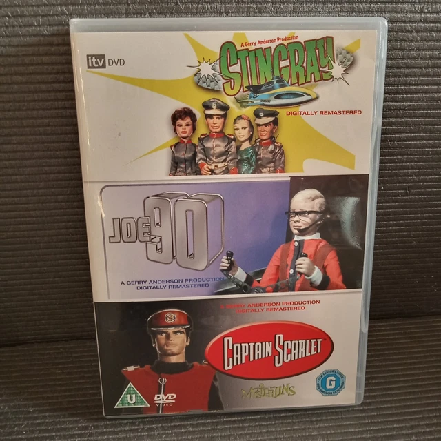 JOE 90/CAPTAIN SCARLET/STINGRAY DVD (2008) Gerry Anderson cert U * 3 ...