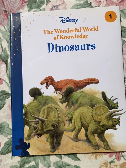 DISNEY THE WONDERFUL world of knowledge dinosaurs book £2.50 - PicClick UK