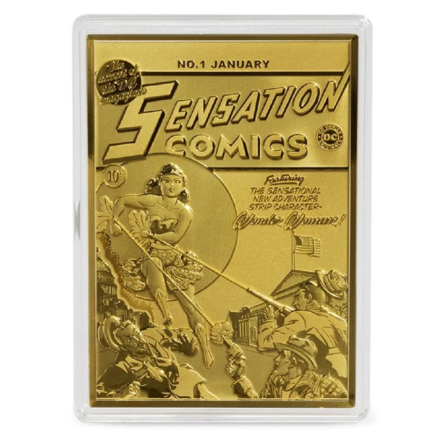 2025 DC 90TH Anniversary - Golden Age - Sensation Comics #1 5oz Gilded ...