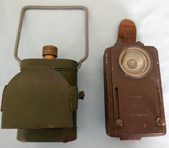 WW1 & WW2 British Military Trench Signal Lamps X Db Ltd L E No 4 & Ch ...