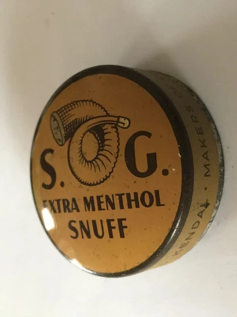 VINTAGE SAMUEL GAWITH Kendal Snuff Tin ‘Extra Menthol Snuff’ £4.00 ...