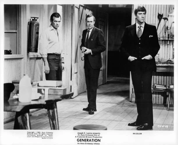 DAVID JANSSEN CARL Reiner and Andrew Prine in Generation 1969 Old Photo ...
