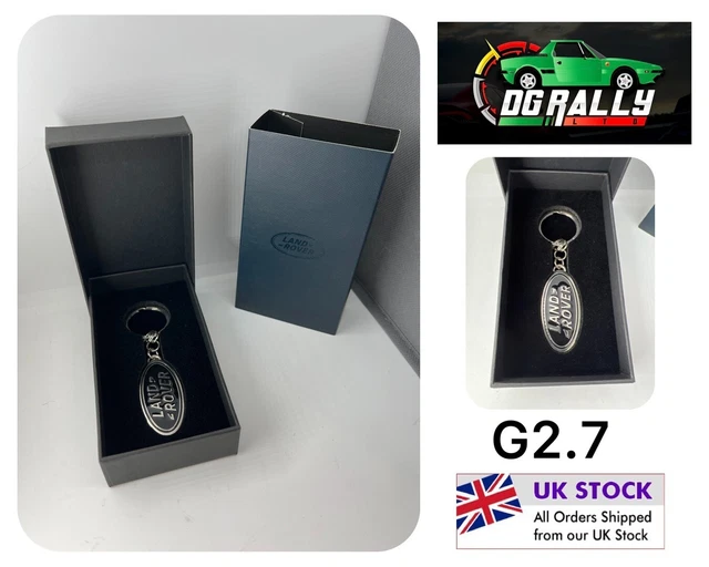 NEW GENUINE LAND Rover Merchandise Chunky Black Oval Keyring ...