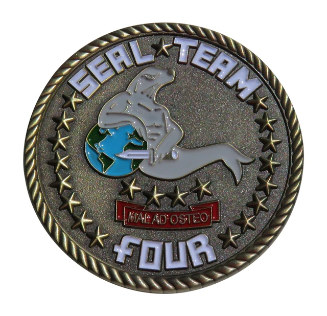 US NAVY SEAL Team Four Challenge Coin - 13 £23.47 - PicClick UK