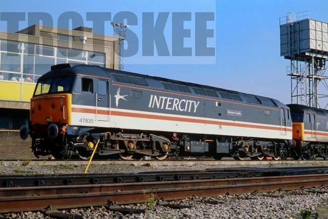 35MM SLIDE BR British Rail Diesel Loco Class 47 47835 1990 Original £4.98 - PicClick UK