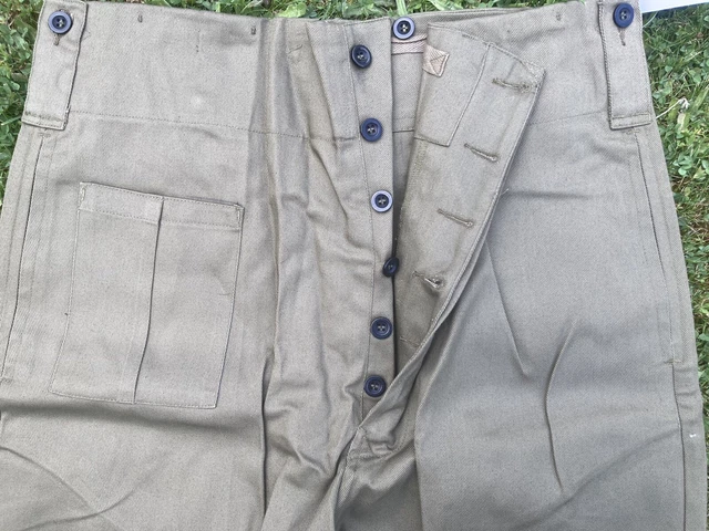 WW2 BRITISH ARMY German Navy U Boat Denim Trousers Reproduction 36 ...
