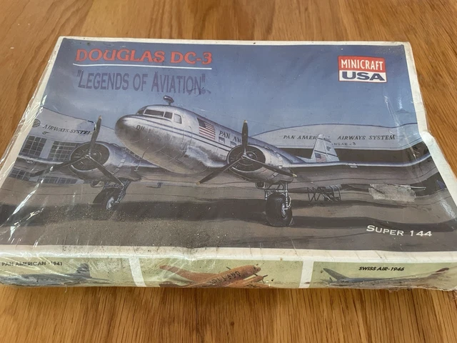 MINICRAFT MODEL KITS Douglas DC-3 Legends of Aviation 14434 Super 144 ...